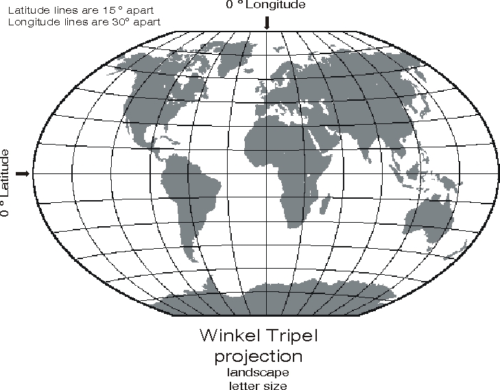 Winkel Tripel working map Letter Size (Be sure to print in LANDSCAPE ...